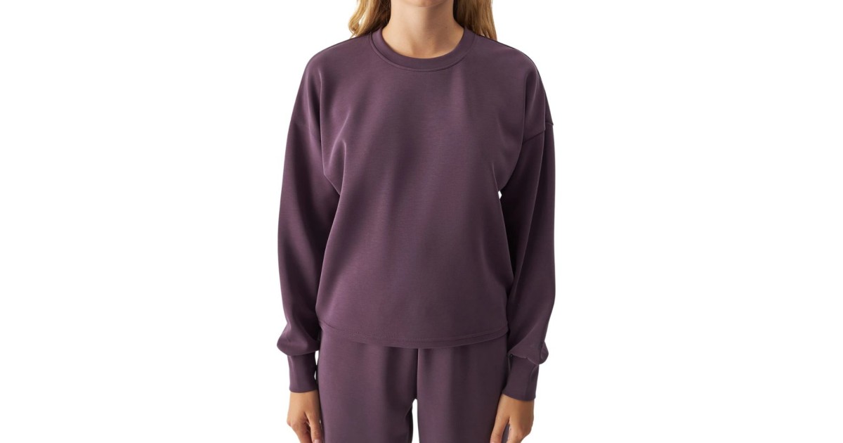 4F TSWSF1342 Women's Sweatshirt, Dark Violet