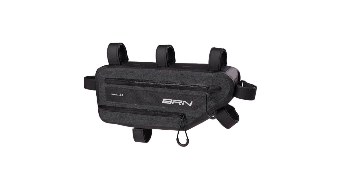 BRN Bernardi Nomad Bikepacking Extendable Framebag 2/3L, Black