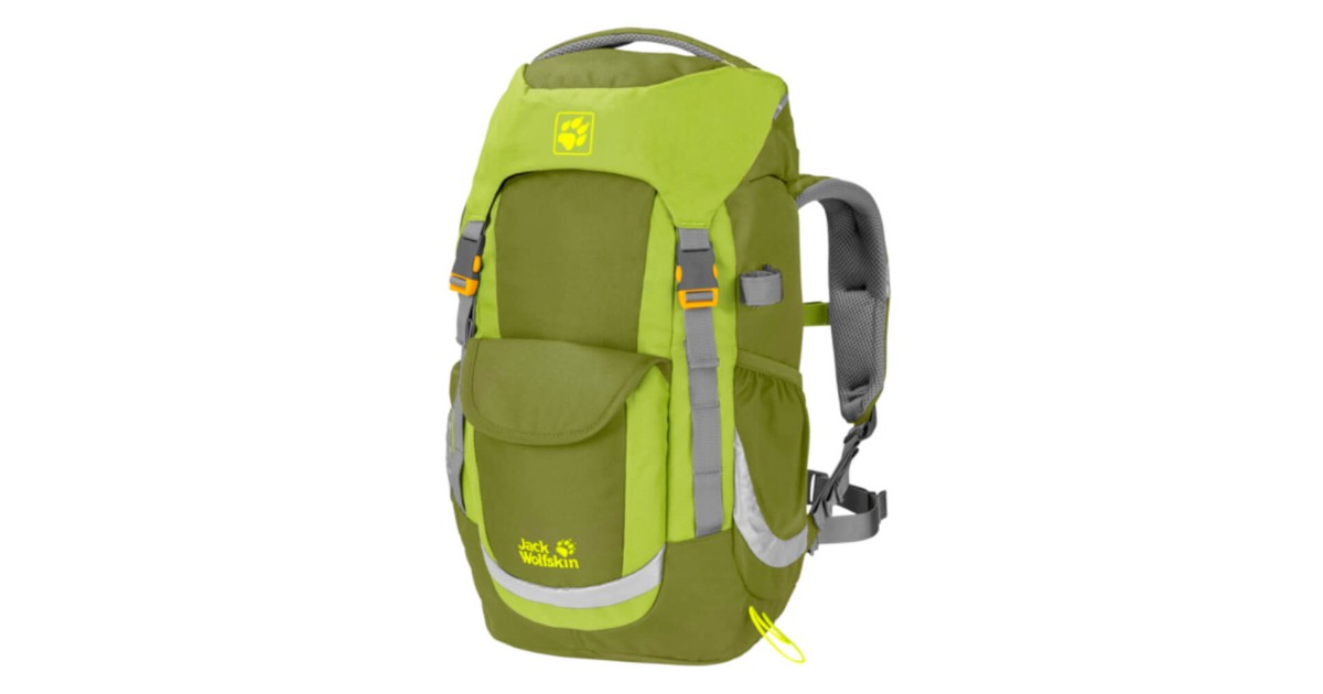 Jack Wolfskin Explorer 20 Kids Hiking Pack, Green Tea