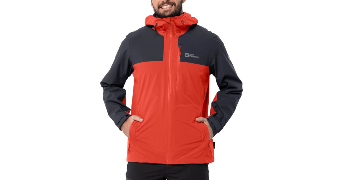 Jack Wolfskin Go Hike Men's Jacket, Strong Red