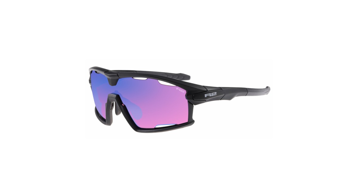 R2 Rocket Sport Sunglasses, Blue Revo, Black