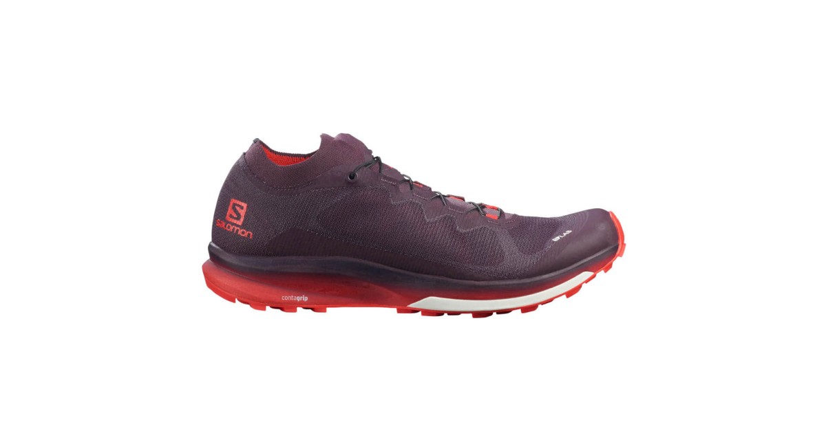 Salomon S/Lab Ultra 3 Unisex Shoes, Maverick/Racing Red