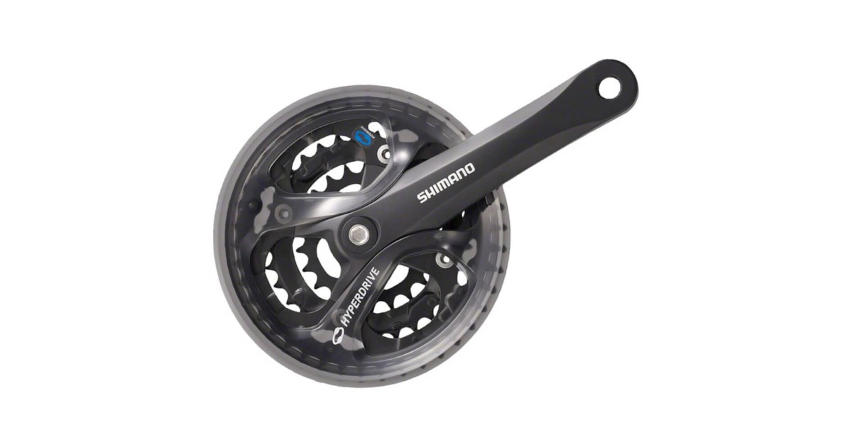 Shimano Acera FC-M361 Crankset - 170mm, 7/8-Speed, 42/32/22t, 104/64 ...